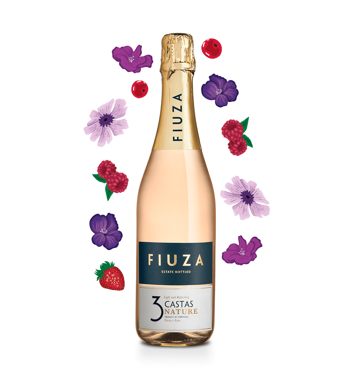 Fiuza 3 Castas Nature Rosé - Fiuza - Conhece-se Pela Casta