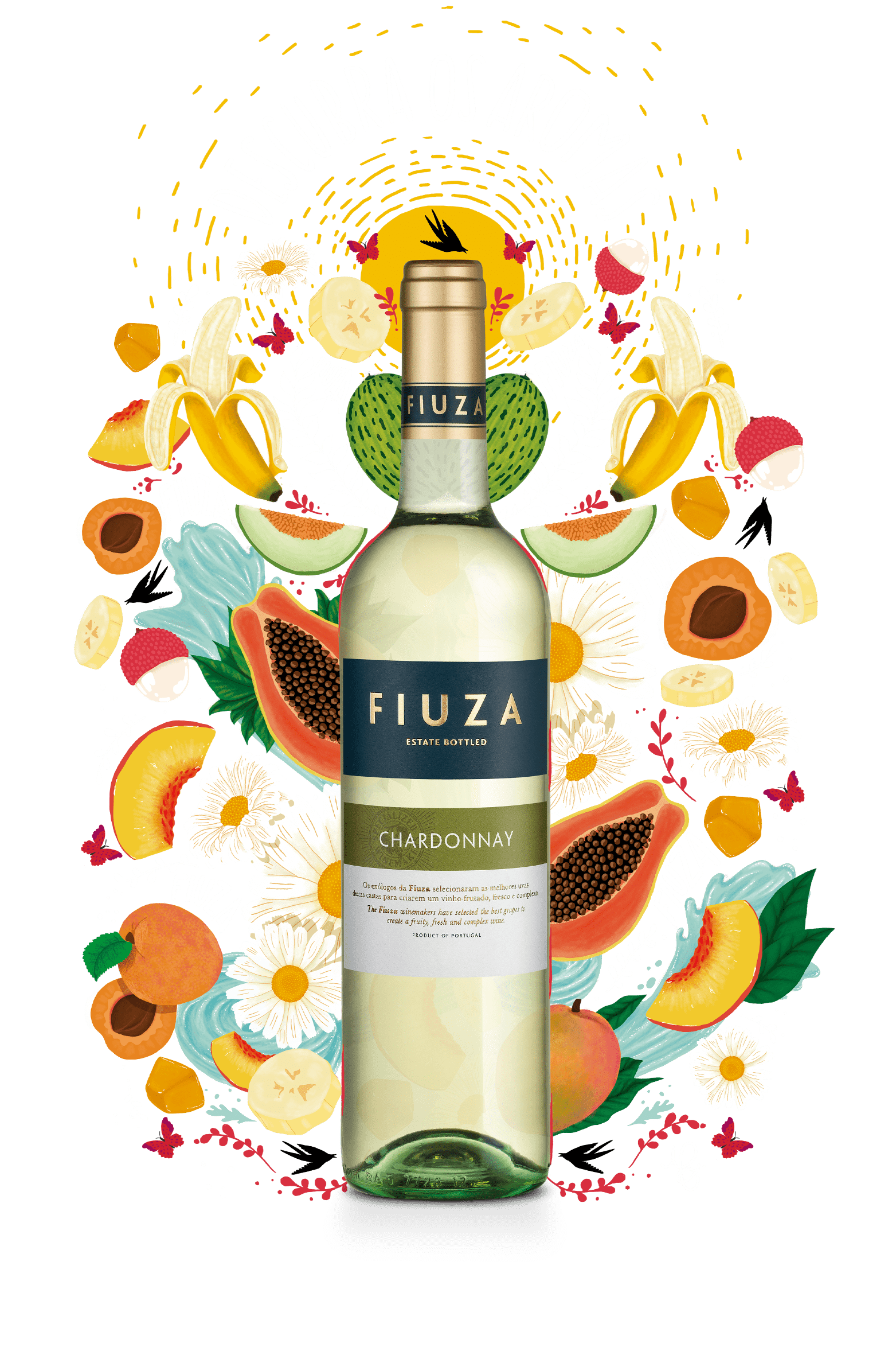 Fiuza Monocastas Chardonnay Branco - Fiuza - Conhece-se Pela Casta